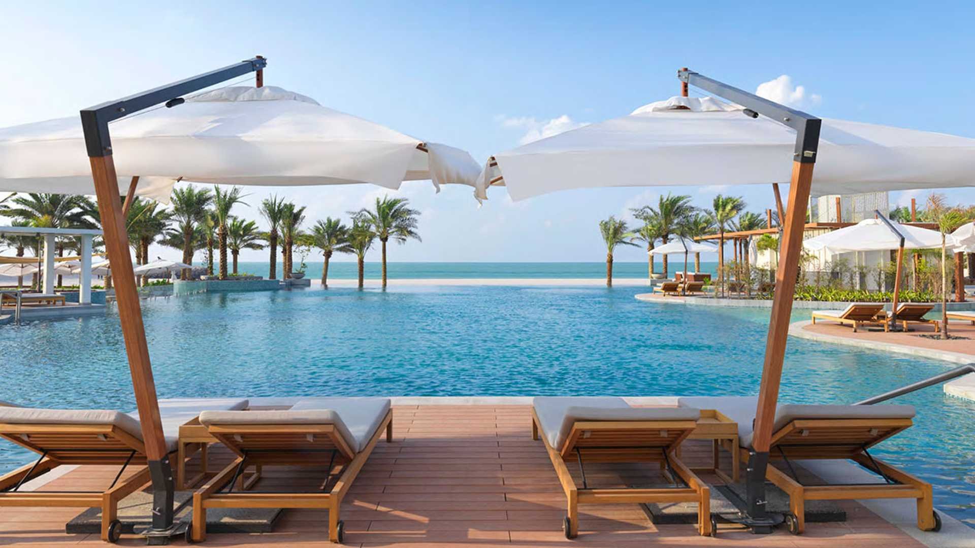 Cape Hayat is a luxury apartment complex on the coast of Hayat Island in Ras Al Khaimah